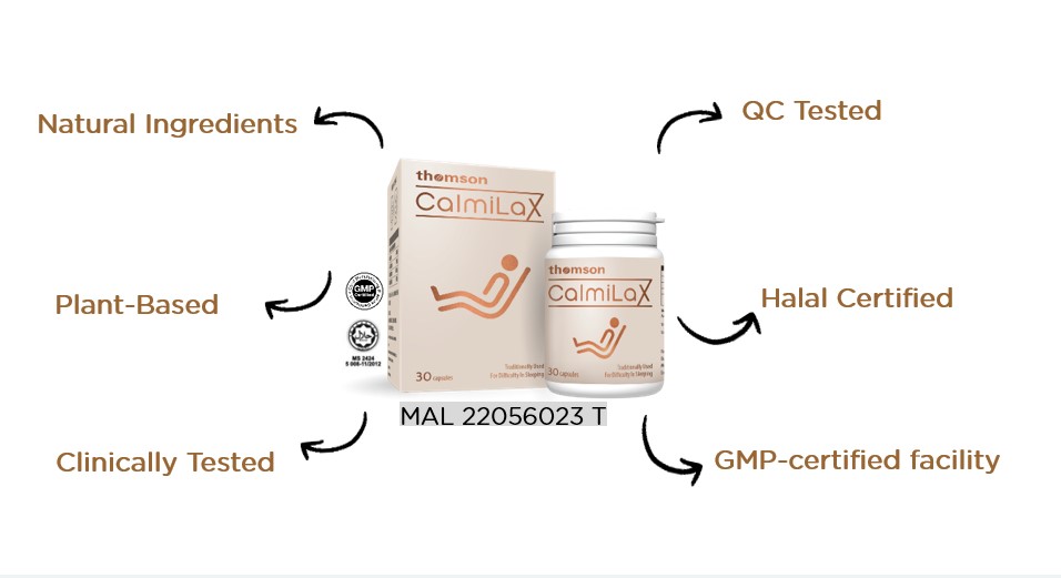 Thomson CalmiLax | Supplement for trouble sleeping, mood, focus, stress